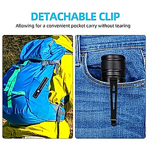 DARKBEAM UV Flashlight 365nm & 395nm Blacklight Rechargeable USB, Wood’s Lamp Ultraviolet Black Light LED Portable with Clip - Detector for Pet Cat Urine, Stains, Resin Curing, Uranium Glass, 2 Pack