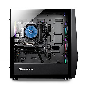 iBUYPOWER Pro Gaming PC Computer Desktop Slate5MR 241i (Intel i5 11400F 3.7 GHz, GeForce GTX 1050 Ti 4GB, 8GB DDR4, 480 GB SSD + 1 TB HDD, WiFi Ready, Windows 11 Home)