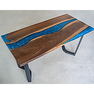 Epoxy Table, Live Edge Wooden Table, Epoxy Resin River Table, Natural Wood,Dining table, Natural Epoxy Table, Resin Table