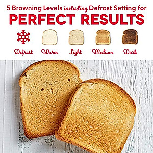 Dash 2 Slice, Extra Wide Slot Easy Toaster with Cool Touch + Defrost Feature, for Bagels, Specialty Breads & other Baked Goods - Aqua