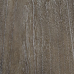 MARTHA STEWART Tristan Dining Table-Rectangular Reclaimed Finished Top Solid Wood Pedestal Legs Modern Farmhouse Kitchen Furniture, (Chairs NOT Included), 76" Wide, Natural/Grey