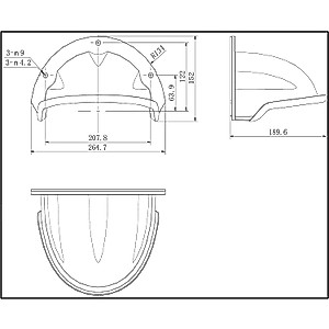 SDS DS-1250ZJ Universal Sun Rain Shade Survielance Camera Shield Cover for Nest/Ring/Dome/Bullert Outdoor Camera-1 Pack, White