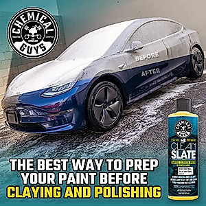 Chemical Guys CWS80364 Clean Slate Deep Surface Cleaning Car Wash Soap (Removes Old Car Waxes, Glazes & Sealants for Superior Surface Prep), 64 fl oz (Half Gallon), Citrus Scent