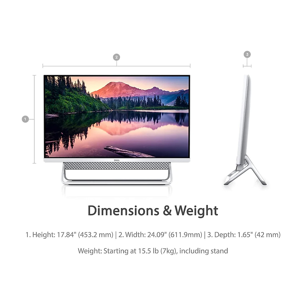 Dell Newest Inspiron 7700 27 All-in-One Desktop, 27" FHD Touchscreen, i7-1165G7, GeForce MX330, 32GB RAM, 512GB SSD + 1TB HDD, Webcam, WiFi 6, Bluetooth 5, Wireless Keyboard and Mouse, Win 10 Home