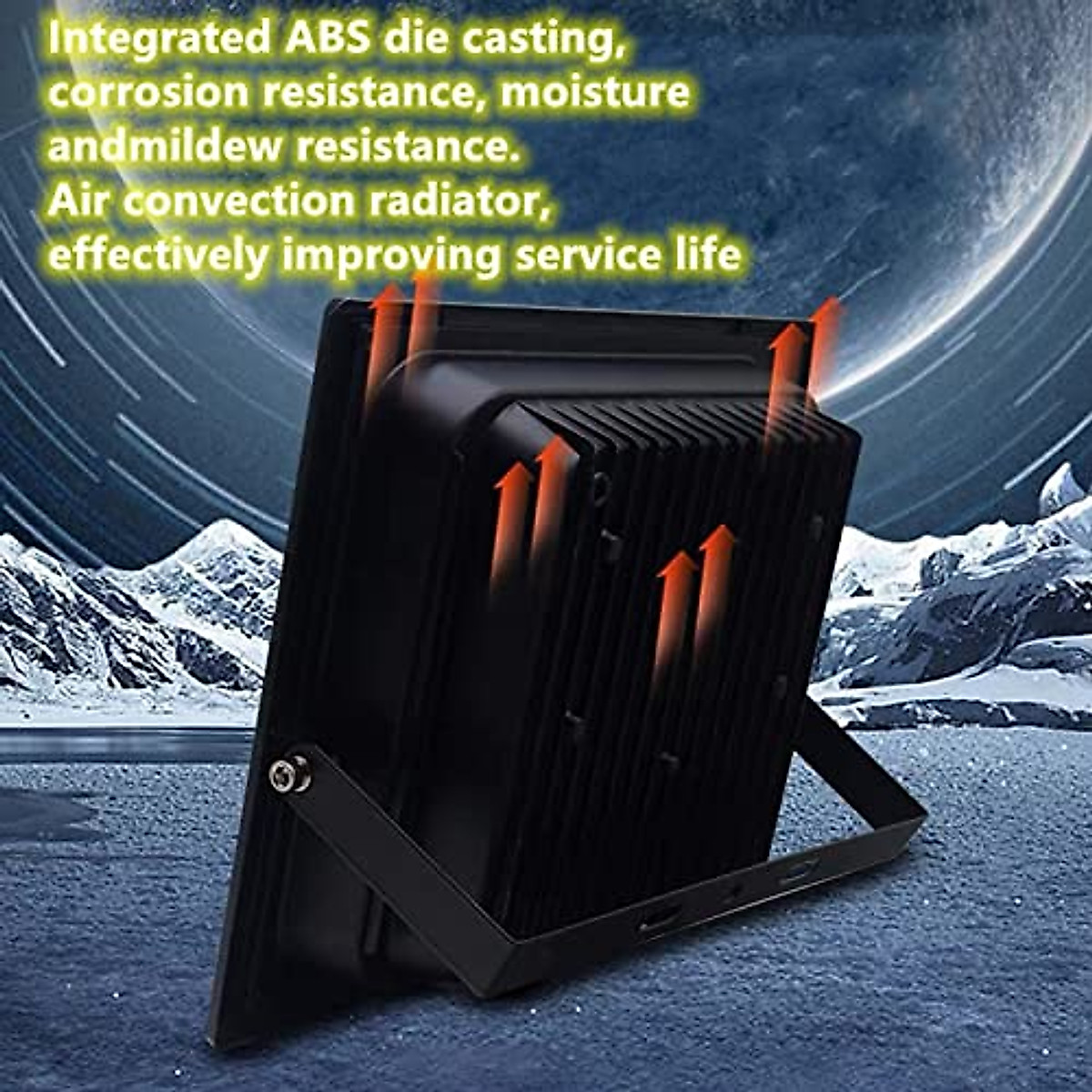 YEmirth Solar Outdoor Lights,IP65 Waterproof 100 LED Solar Flood Lights Outdoor Wall Lights 40W Dusk to Dawn Outdoor Lighting for Balcony, Patio, Garage, Porch, Garden