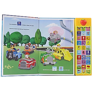 PAW Patrol Chase, Skye, Marshall, and More! First Words 30-Button Sound Book Great for Early Learning PI Kids