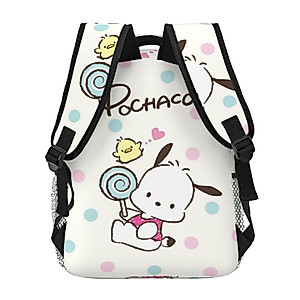 RODES Anime Pochacco 3d Printed Backpack Cartoon Anime Backpack Lightweight Rucksack Backpack Picnic Work Travel Cosplay Backpack Gifts For Women Men