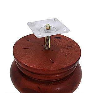 Leg Daddy 5/16" T-Plate Sofa Leg Attachment Plates, Set of 4