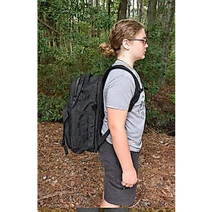 US Survival Solutions Bulletproof Backpack - Durable College & School Backpack | Waterproof Travel Backpack | Gift for Men, Women, Boys, Girls & Students, Black