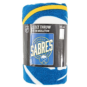 Northwest NHL Buffalo Sabres Unisex-Adult Fleece Throw Blanket, 50" x 60", Campaign