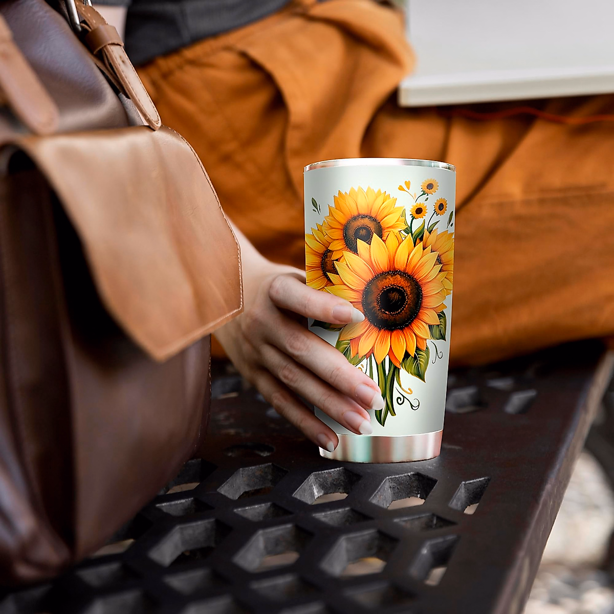 Best Mom Ever Mom Tumbler - Drinking Cup for Mom Gifts for Mom from Daughter Son Kids Mothers Day Cup - Worlds Best Mom Mug Mothers Birthday Sunflower Gifts for Women 20oz Stainless Steel Tumbler