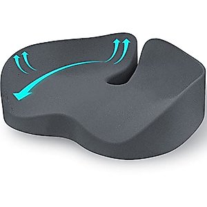 Office Chair Cushion, Seat Cushions for Office Chairs, Premium Soft Hip Support Pillow, Slow Rebound Damping Memory Foam Pillows Pressure Relief Seat Cushion for People Who Sit for a Long Time