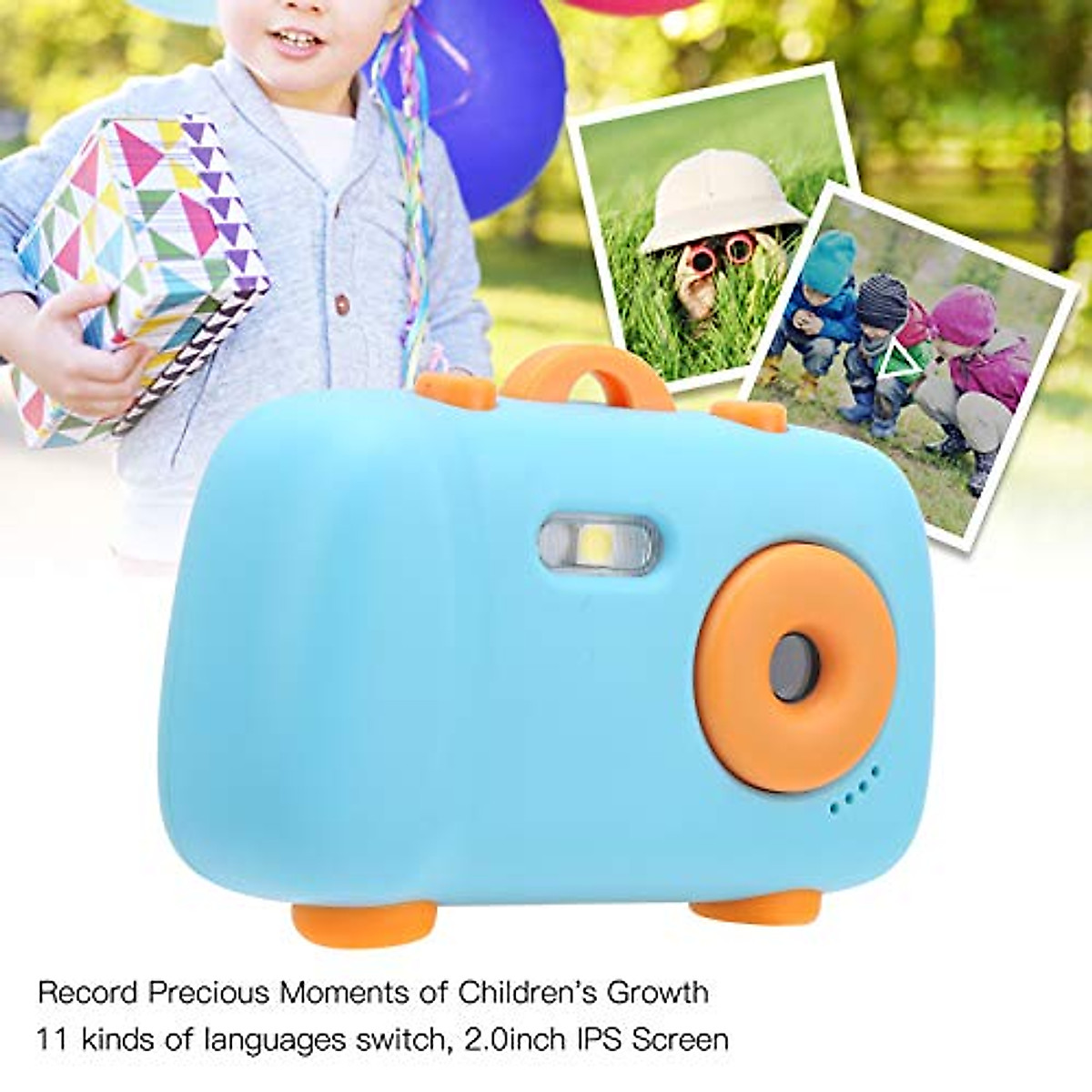 Kids Digital Camera - 2 Inch Mini Cute Cartoon Camera - 1080P Video Recorder - Supports Extended Memory Card - with USB Data Cable - for Students, Teens, Kids Gift Toys