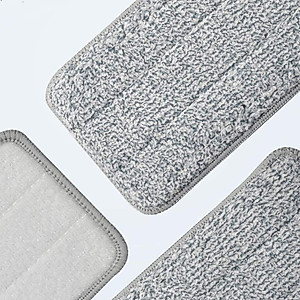 YOUSHANGJIA 18 inch mop Pads Replacement 6 Pack mop Head Replacement Washable Microfiber Pads