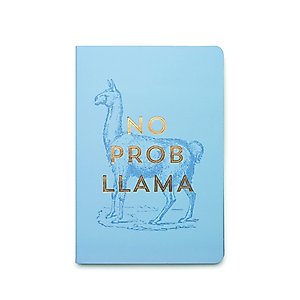 DesignWorks Ink 3.5" x 5.75" Vintage Sass Llama Sticky Note Set with One Large Sticky Note Pad, One Small Sticky Note Pad, and 2 Page Flag Sticky Notes - Funny Desk Accessories & Office Supplies