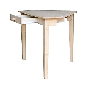 IC International Concepts Corner Computer Desk, Unfinished