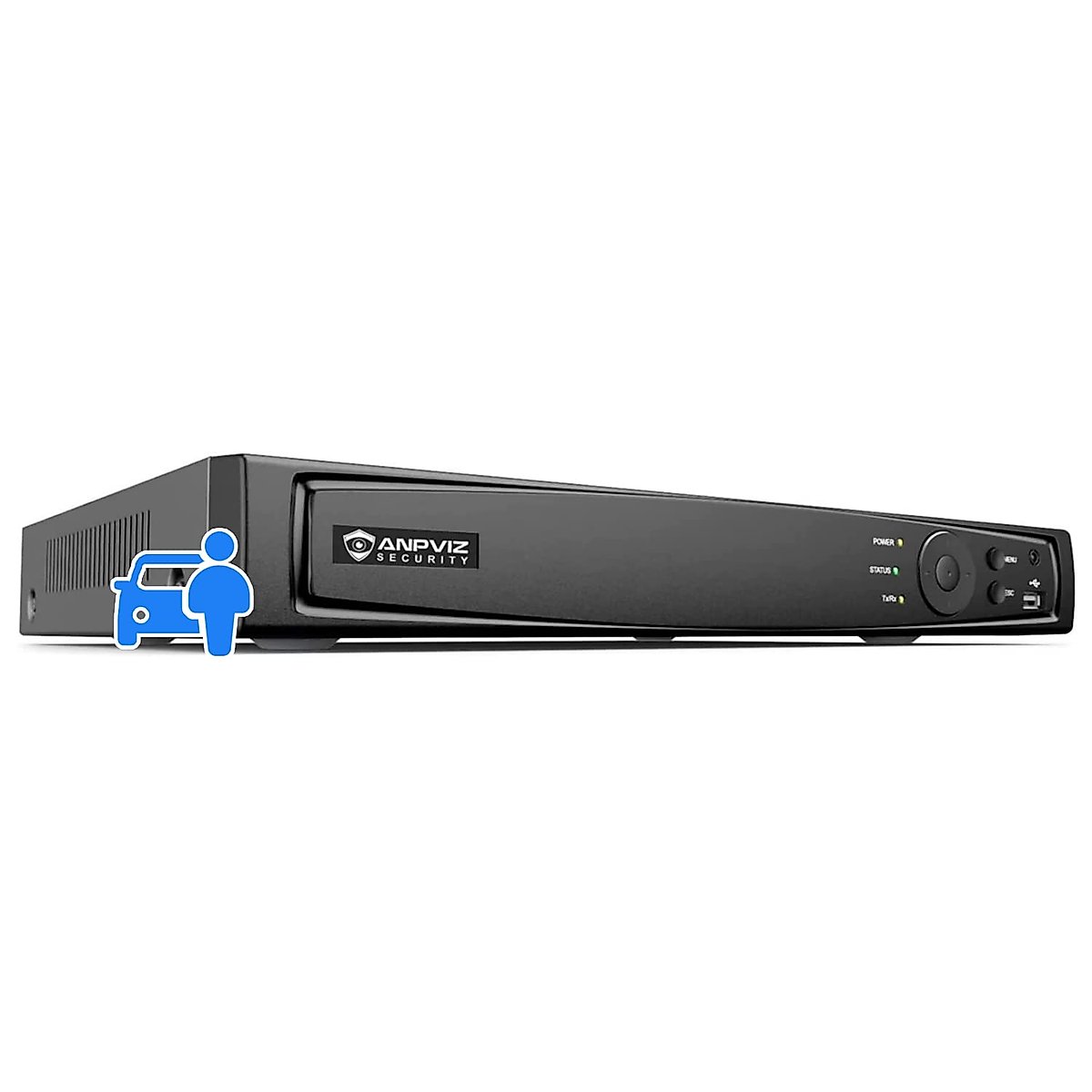 【Upgrade to NVR4.0】 Anpviz 8CH 4K PoE NVR POE Network Video Recorder, IP Home Security Camera System Video Recorder H.265+, Guarding Vision APP, up to 8TB HDD(Not Included HDD)