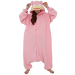 SAZAC Kigurumi - Pokemon - Slowpoke - Onesie Jumpsuit Halloween Costume