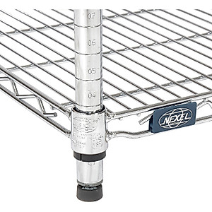 Nexel Post for Wire Shelving, Chrome Finish, 34"H