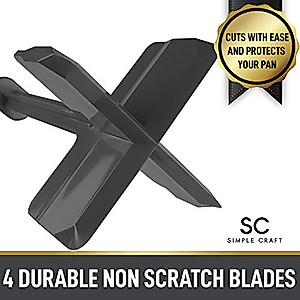 Simple Craft Meat Chopper - Premium Meat Masher, Ground Beef Masher, & Hamburger Chopper Utensil - Perfect For Turkey, Mashed Potato, Baking, Cooking & More (Black)