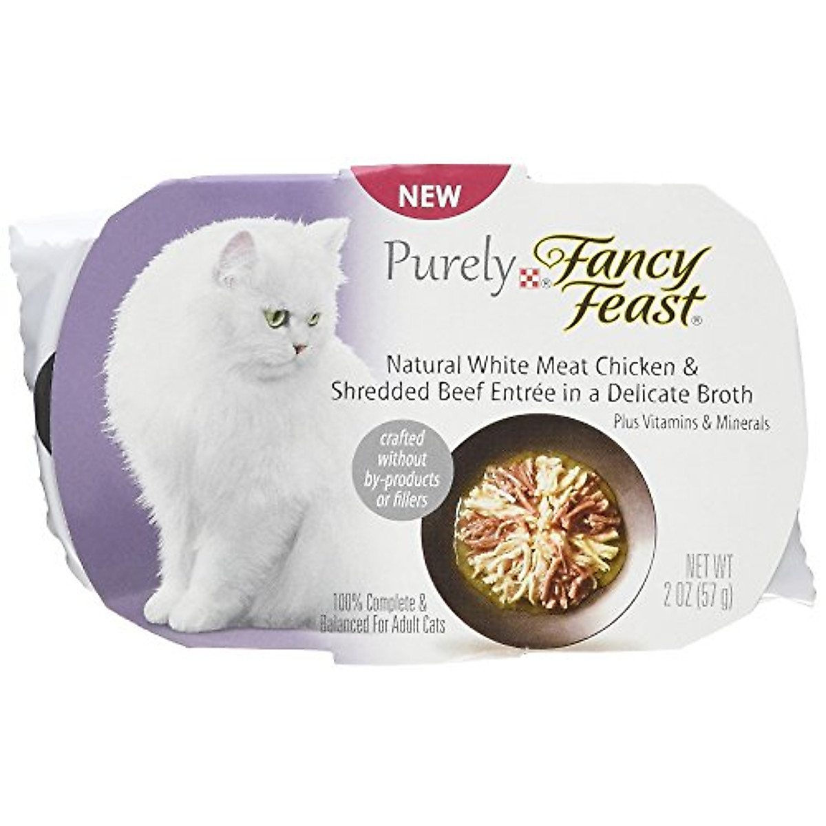 Fancy Feast Appetizers Natural White Meat Chicken And Shredded Beef Cat Food, 2-Ounce Pouch, Pack Of 10