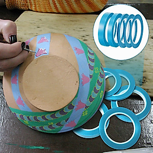 5 Rolls of Vinyl Tape Masking Tape Masking Tape Automotive Car Auto Paint for Curves, High Temperature Vinyl Low Tack