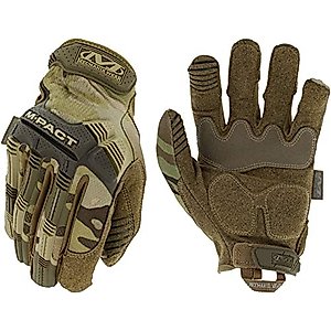 Mechanix Wear: M-Pact Tactical Gloves with Secure Fit, Touchscreen Capable Safety Gloves for Men, Work Gloves with Impact Protection and Vibration Absorption (Camouflage - MultiCam, X-Large)