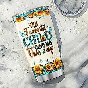 JENOIS Leopard Mothers Women Tumblers Mama For Ever Mother Print Coffee Day Best Cheetah Cups Sunflower Funny, Mom Gifts, Tumbler 20 Oz With Lid And Straw, 1 Mom Nutrition Facts