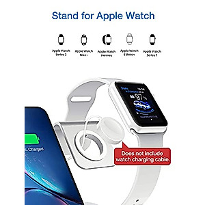Bestand 3 in 1 Stand Holder for iPhone Mobile Phone iWatch Apple Watch and Charging Stand Station for Airpods Only (Patented, Airpods Charging Case Not Included)