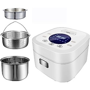 Low Carbon Rice Cooker, Multifunctional Rice Cooker, 304 Stainless Steel Non Stick Inner Pot Rice Cooker, Three iInternal Container Designs For Separating Rice Soup, 24-Hour Timer Design（220v）