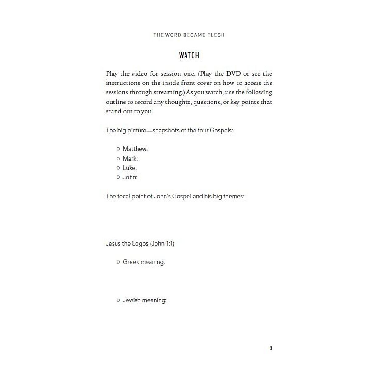 John Study Guide with DVD: Life in His Name (40 Days Through the Book)