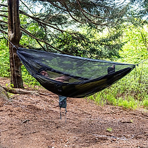 ENO Guardian SL Bug Net - Lightweight Hammock Netting - for Camping, Hiking, Backpacking, Travel, a Festival, or The Beach - Grey