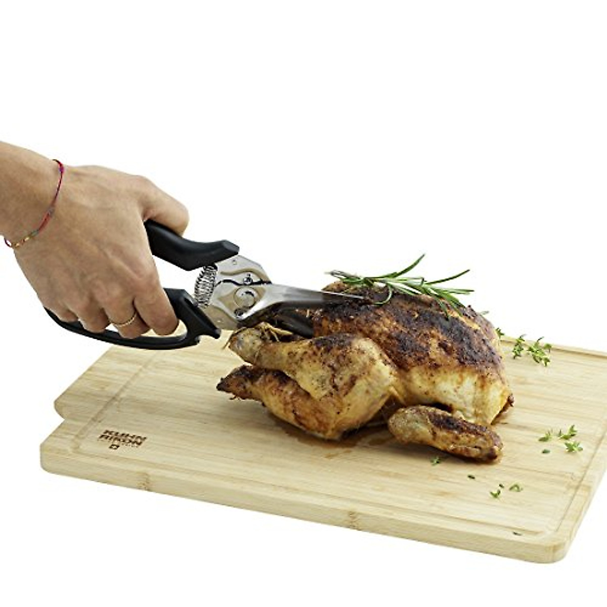 Kuhn Rikon 3-in-1 Snips Kitchen Shears, 9", Red