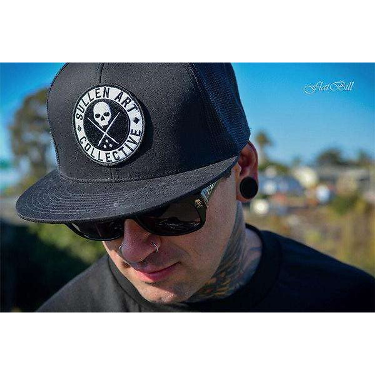 Sullen Badge of Honor BOH Mesh Back Snapback Tattoo Lifestyle Hat - Black