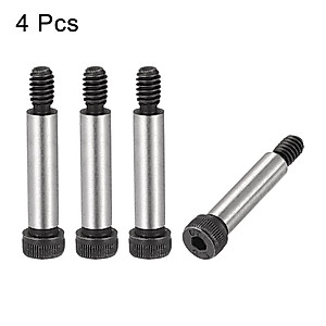uxcell Alloy Steel Hexagon Socket Head Shoulder Screws Bolts, 1-1/4" Shoulder Length, 5/16" Shoulder Dia, 1/4-20 Thread, 4pcs