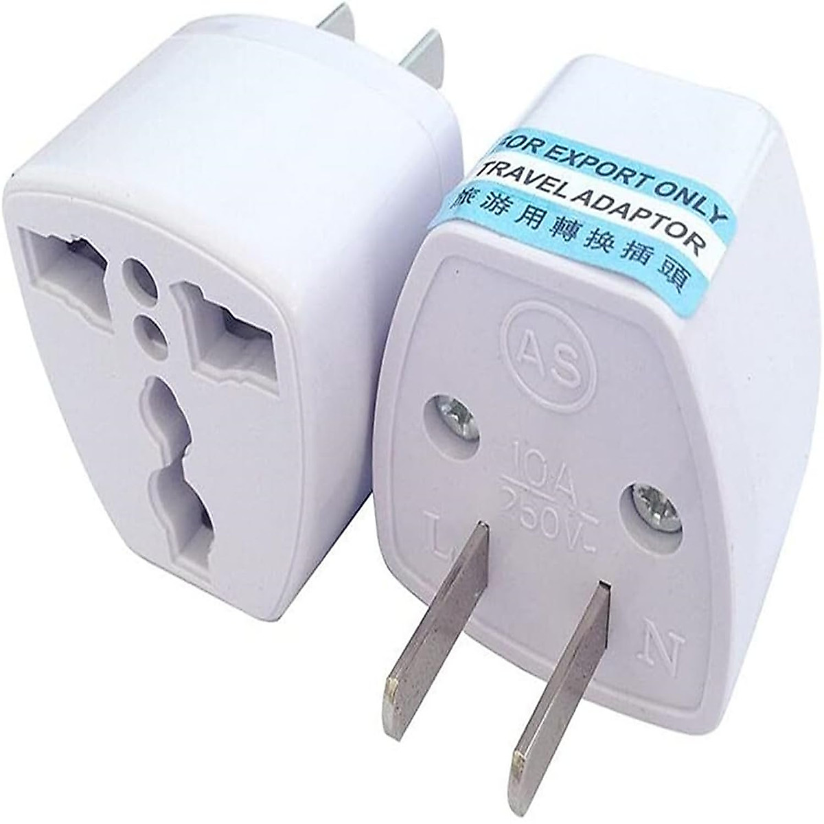 ANRANK 2 Pack UAE25010AK High Performance Universal UK/EU/AU to US Adapter Travel Power Plug Adapter Converters