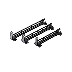 Autuwintor Hanger Rail Pull-Out Closet Rod Telescopic Wardrobe Pull Out Clothes Hanger Rail with Mounting Screws Top-mounted Black 14" Heavy Duty Retractable Quantity-1pcs