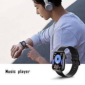 Smart Watch Make Calls,AMZSA Sport Smart Watch Support Calls dial 120+ Sport Modes Health Heart Rate Fitness Tracker Custom Watch Faces for andorid Phones Compatible with iPhone for Men Women