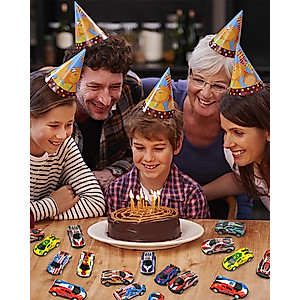 Vileafy 34 Cool Party Favors for Kids Goodie Bags Stuffers- Metal Pull Back Race Cars 3" for Kids Birthday Party Favors, and Carnival Prize for Toddlers 3-5 Years Old