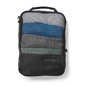 NOMATIC Packing Cubes - Light Packing Cubes for Travel - Black Travel Bag Organizers - Medium V2