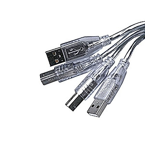 USB 2.0 Two to One Sharing Switch W/2X USB Cables