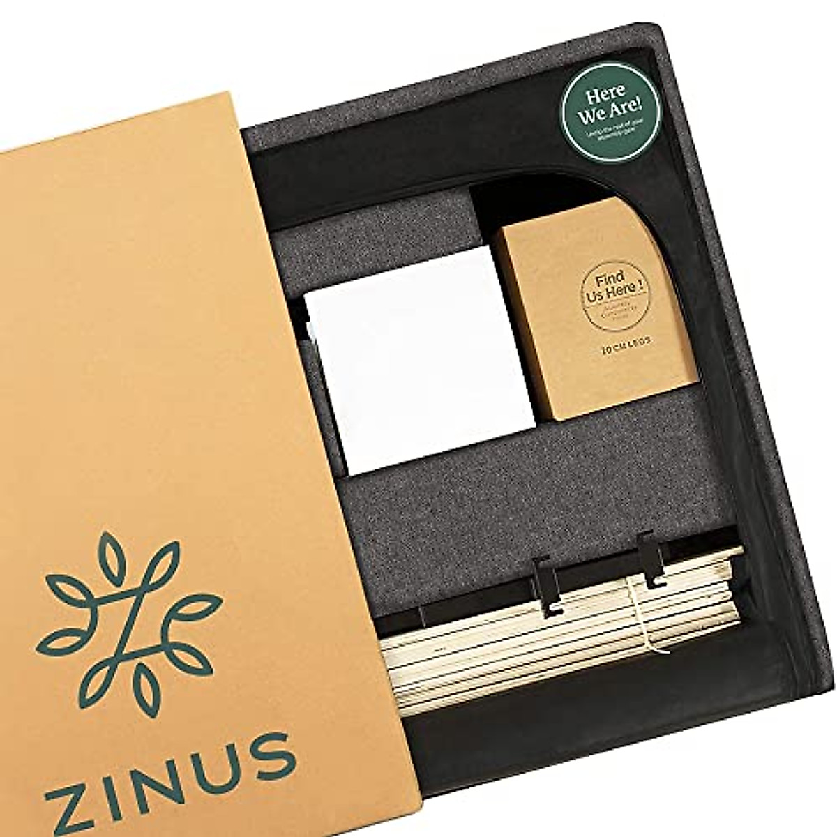 Zinus Judy Upholstered Platform Bed Frame / Mattress Foundation / Wood Slat Support / No Box Spring Needed / Easy Assembly, Queen,Grey