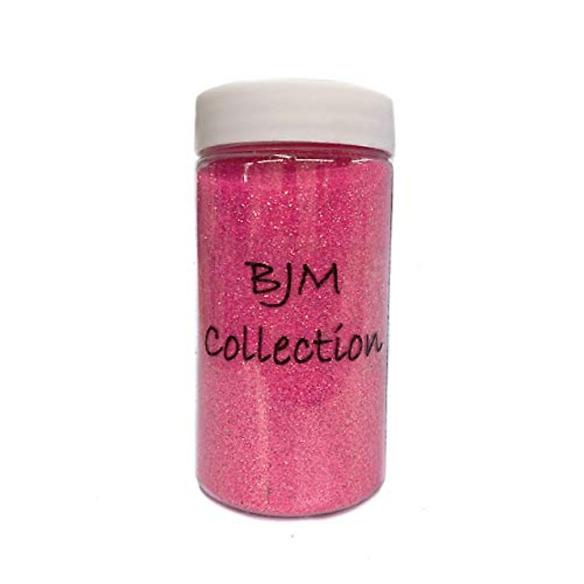BJM Collection 100 Grams Fine Glitter Powder Bottle Art Craft (Hot Pink)