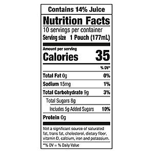 Capri Sun Pacific Cooler, 6 Fl Oz Pouches, 10 Pack