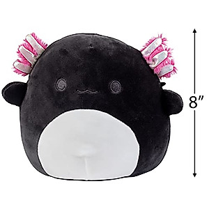 Squishmallows 8" Jaelyn The Black Axolotl - Officially Licensed Kellytoy Plush - Collectible Soft & Squishy Axolotl Stuffed Animal Toy - Add to Your Squad - Gift for Kids, Girls & Boys - 8 Inch