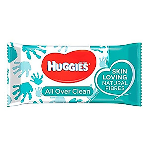 HUGGIES Baby Wipes, All Over Clean, 3 Refills With Resealable Tape Top, 168CT