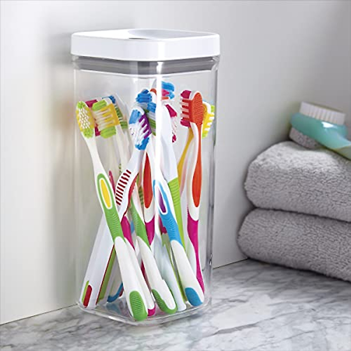 Copco Food and Organization Storage Container with Airtight Lid, 1.77-Quart, Clear