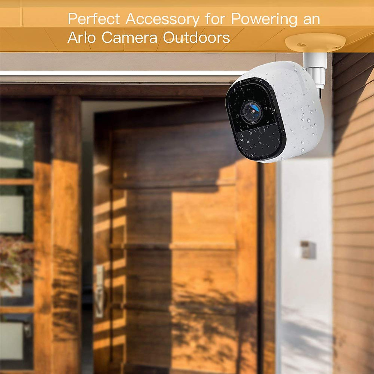 40 Feet Weatherproof Arlo Outdoor Power Adapter for Arlo Pro, Taken Power Cable and Quick Charge 3.0 Charging Adapter Compatible with Arlo Pro, Arlo Pro 2, Arlo Go, 1 Set, White