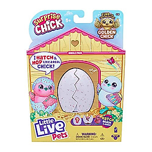 Little Live Pets Surprise Chick: Interactive Collectible Toy - Pink Egg