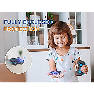 UranHub Mini Drone for Kids, Indoor Beginner Drone RC Quadcopter Helicopter with Altitude Hold, Headless Mode, 3D Flip, Speed Adjustment and 3 Batteries